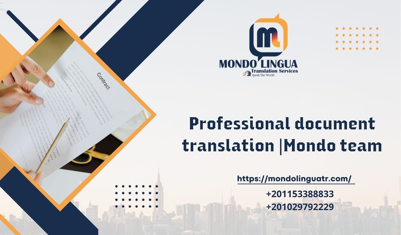 Professional document translation |Mondo team - Mondo Lingua